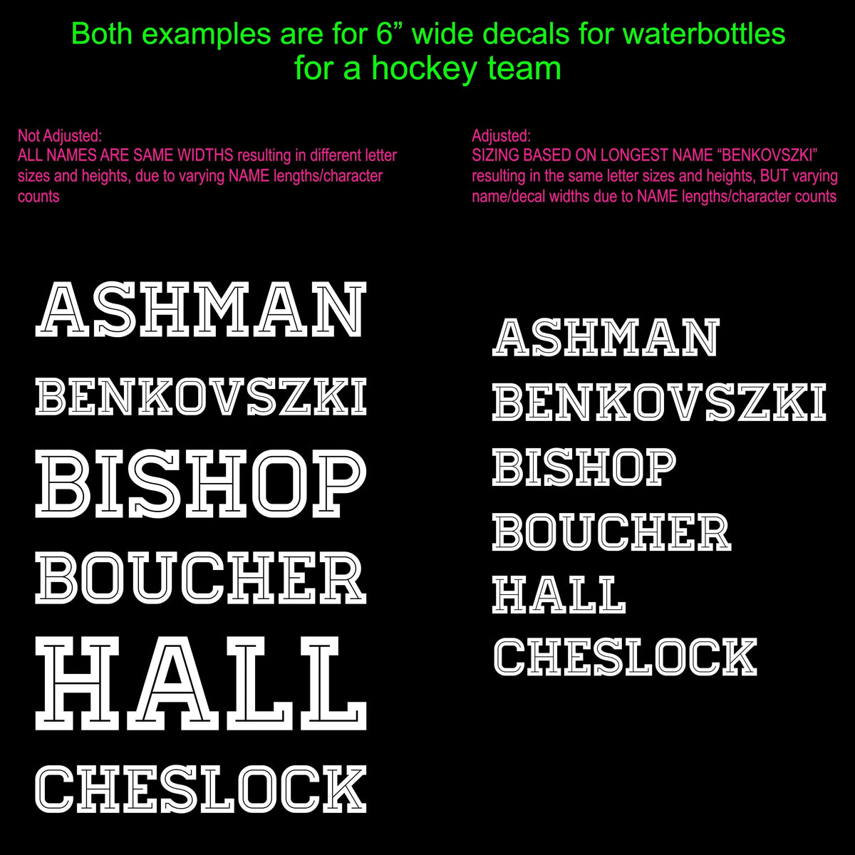 Ultimate Guide to Decal Sizing & Ordering Multiple Decals 101 – Duchi ...