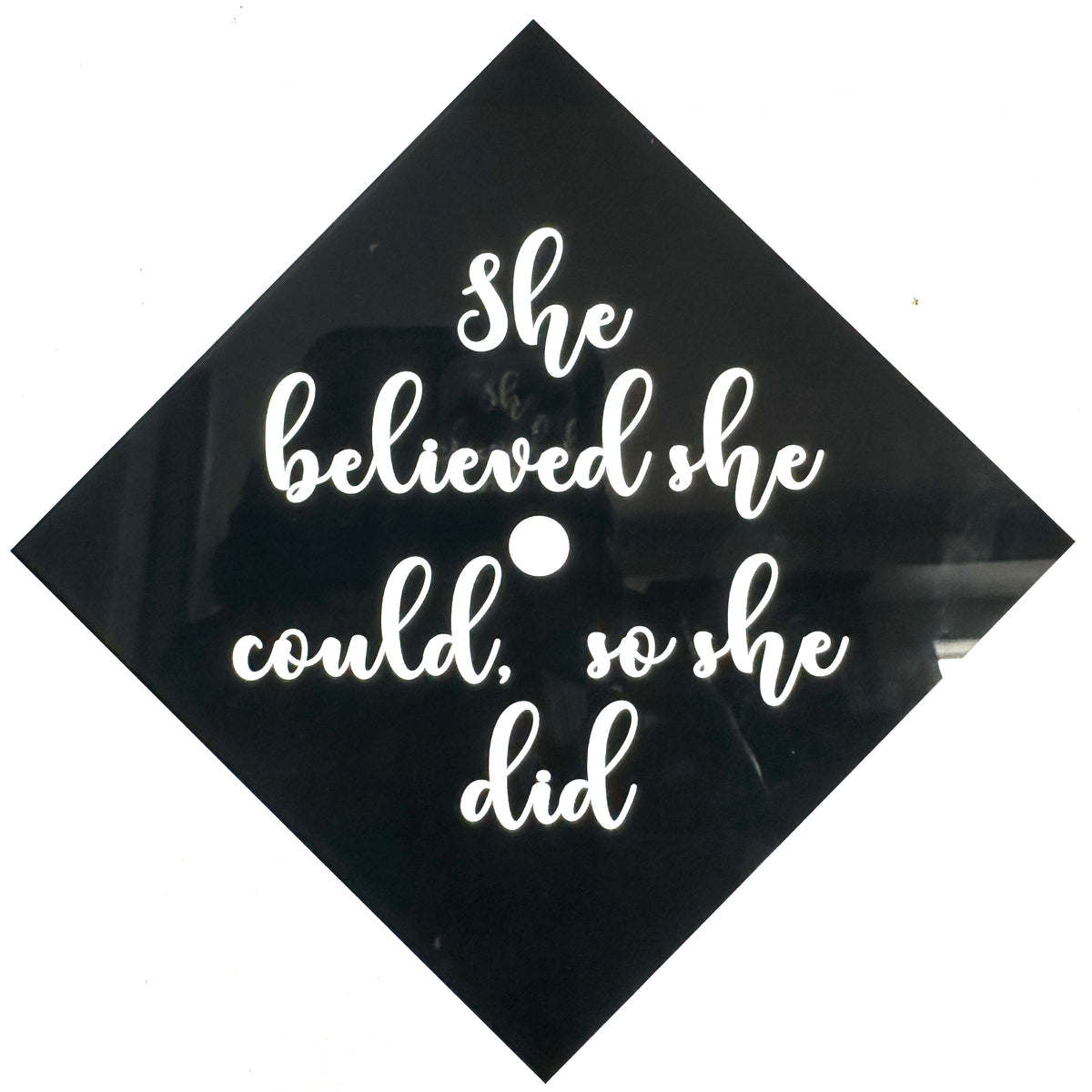 Custom Quote Graduation Cap Topper Adhesive Decal - Personalized Gradu ...