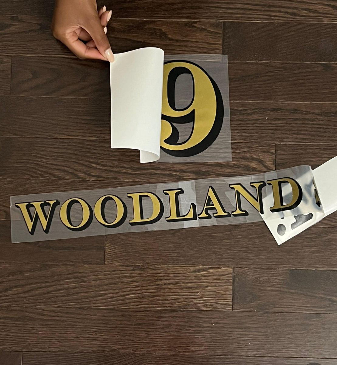 Vintage Style Gold and Black lettering, Gold Lettering with Black Shad ...