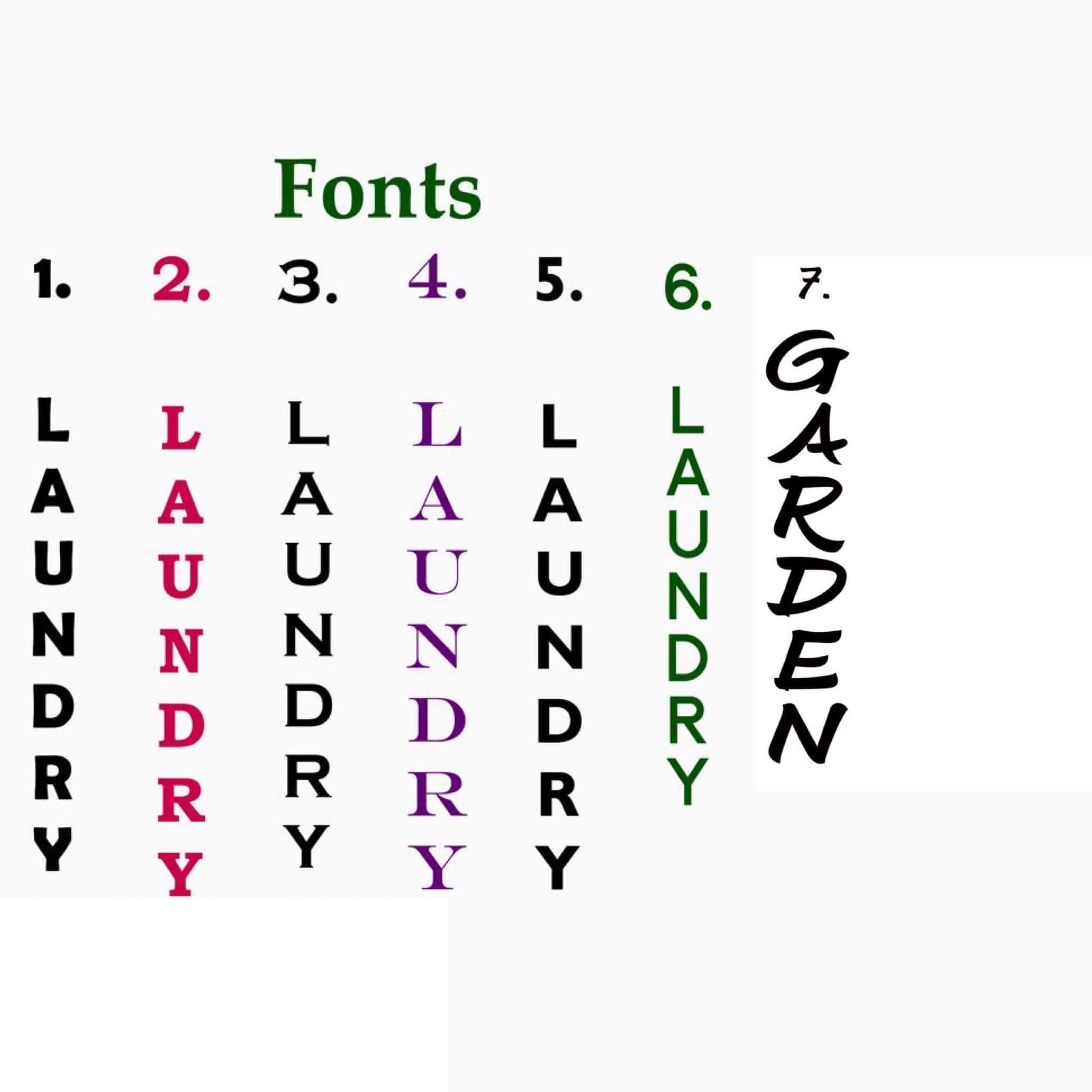 Custom Vertical Lettering Decals – Duchi Designs