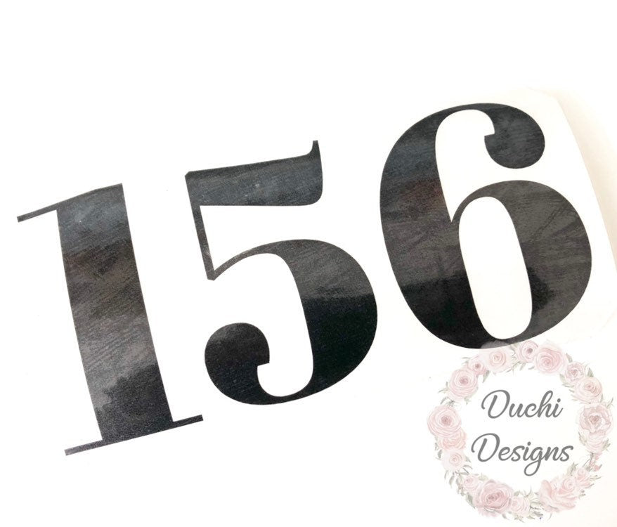 Vinyl Numbers Decals, House Number Vinyl Decal stickers for mailbox, H ...