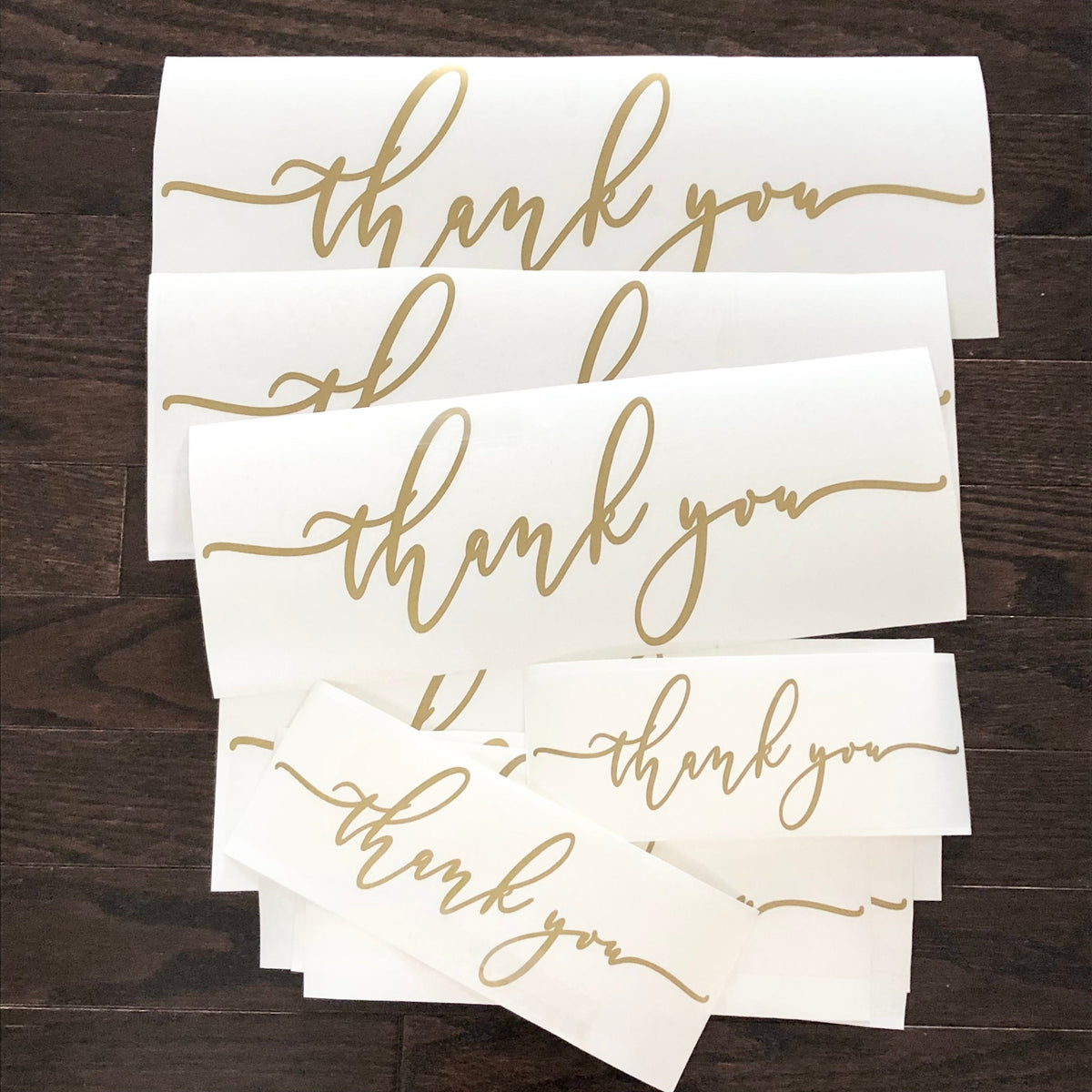 Thank you Vinyl Decal for Wedding – Duchi Designs
